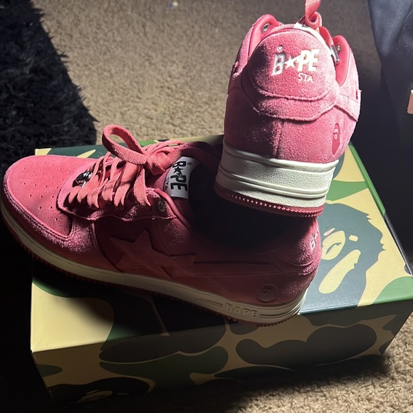 Bape | Shoes | Bape Stas Pink Low | Poshmark
